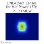 PLL2174UW UV Blok lensModul 24, 90° FWHM Ultra Wide Beam KHATOD LENS Khatod