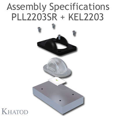 PLL2203SR, Khatod, snail lens , 4°x120° Windows & Doors Khatod led Lens Khatod