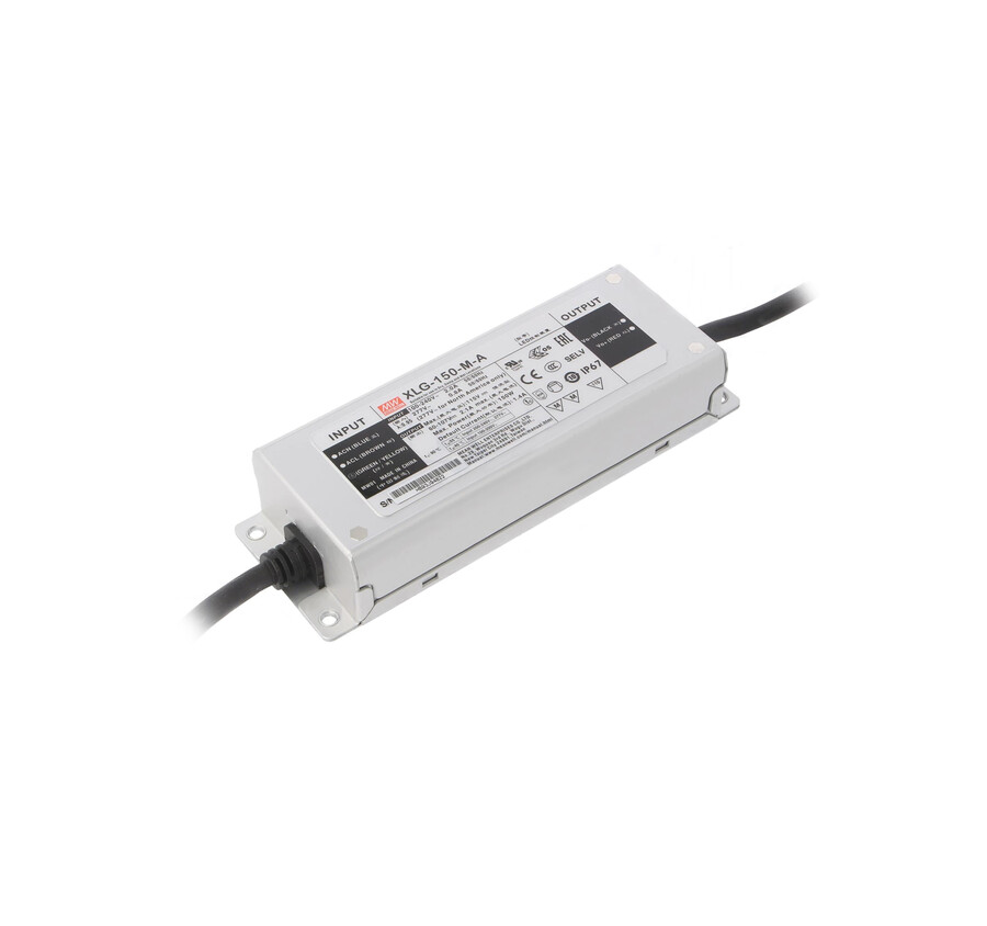 XLG-150-M-A Meanwell 60~107Vdc,1400~2100mA Constant Power,+ADJ. Led ...