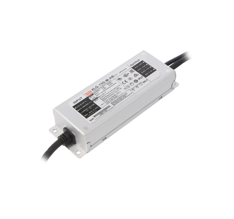 XLG-150-M-AB Meanwell 60~107Vdc,1400~2100mA Constant Power,DIM+ADJ. Led ...